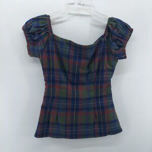Modcloth | Tops | Modcloth Shirt Women Size 2 Plaid | Poshmark